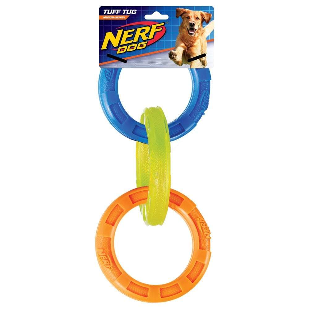 NEW NERF Dog Tuff Tug Rings – BROWNS PET RANGE