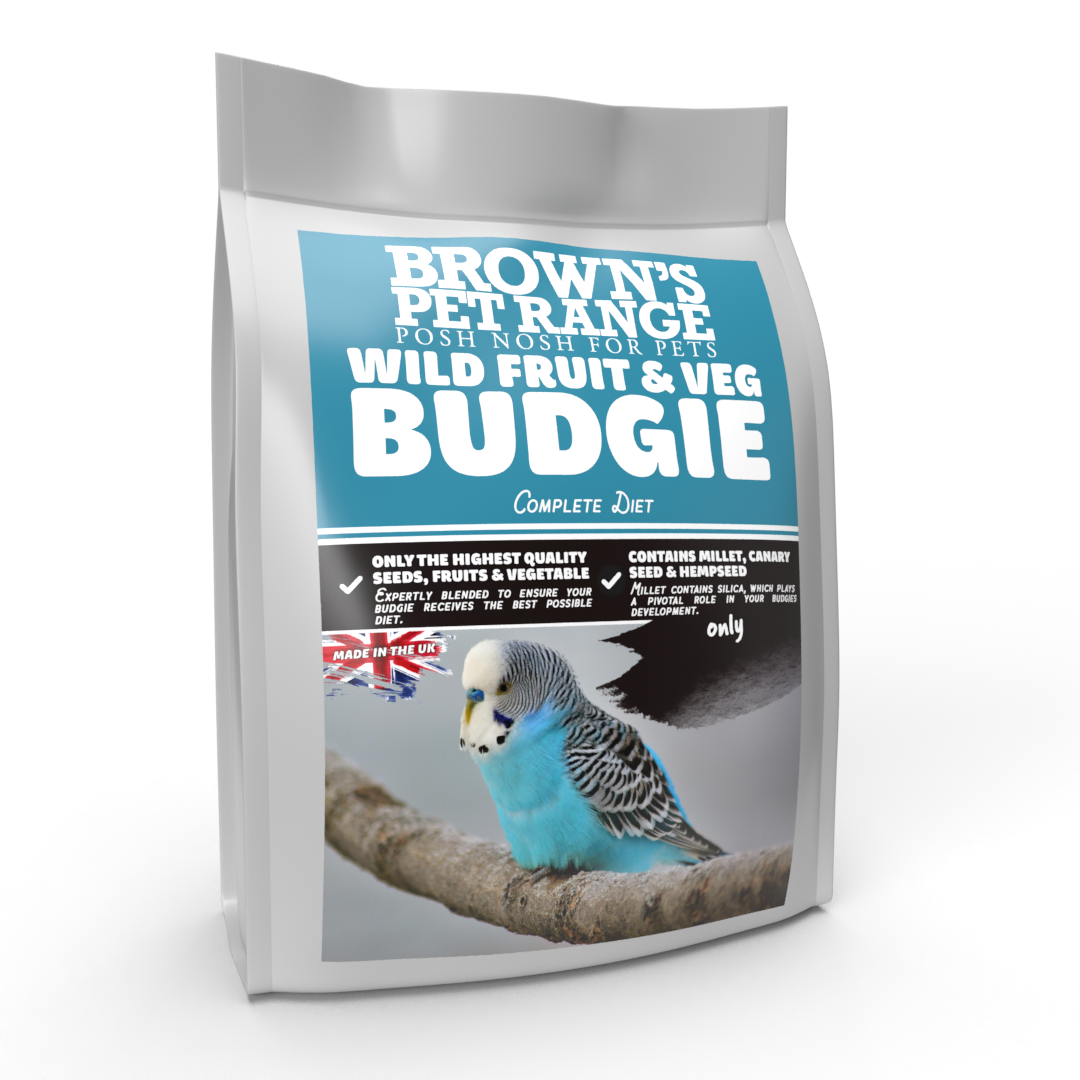 Posh Nosh for Budgies | Wild Fruit & Veg Budgie | BROWNS PET RANGE
